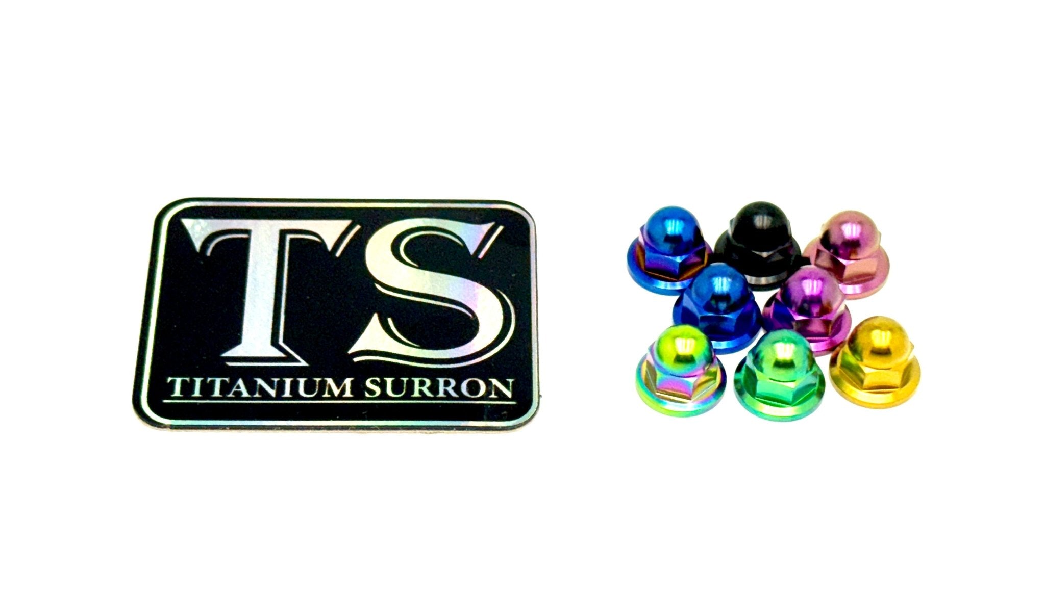 Anodized Titanium Dome Nut for Rear Shock Mud Guard – Titanium Surron
