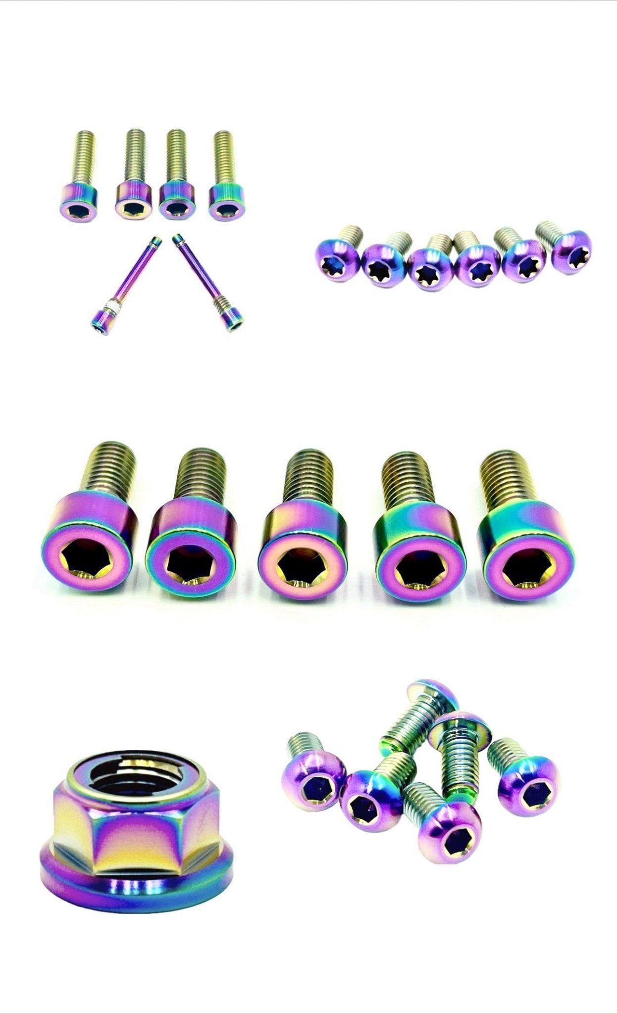 Front and Rear Wheel Titanium Bolt Kit for Surron, Talaria, E-moto ...
