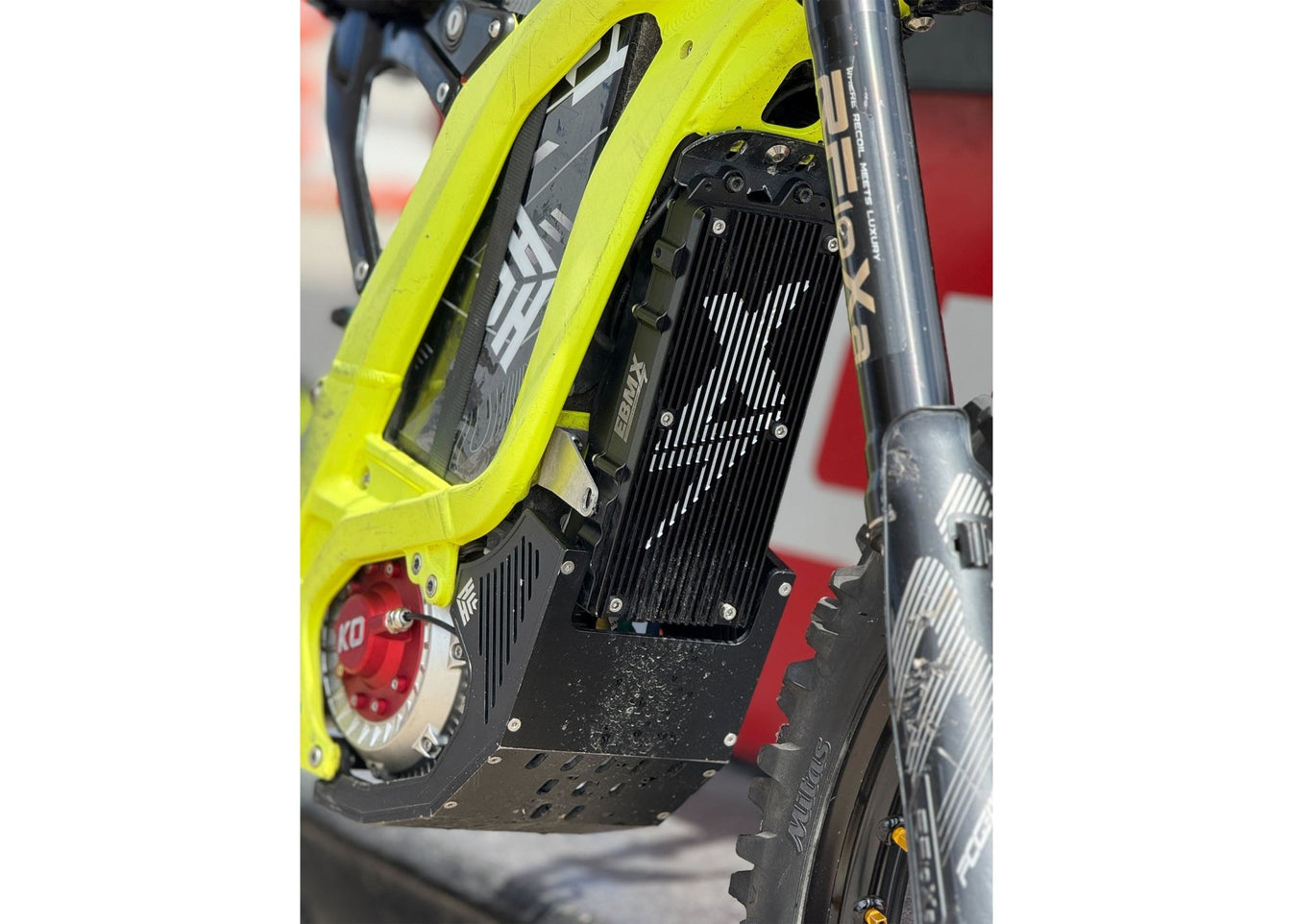 Heavy Hitter Surron V2 Skid Plate – Titanium Surron