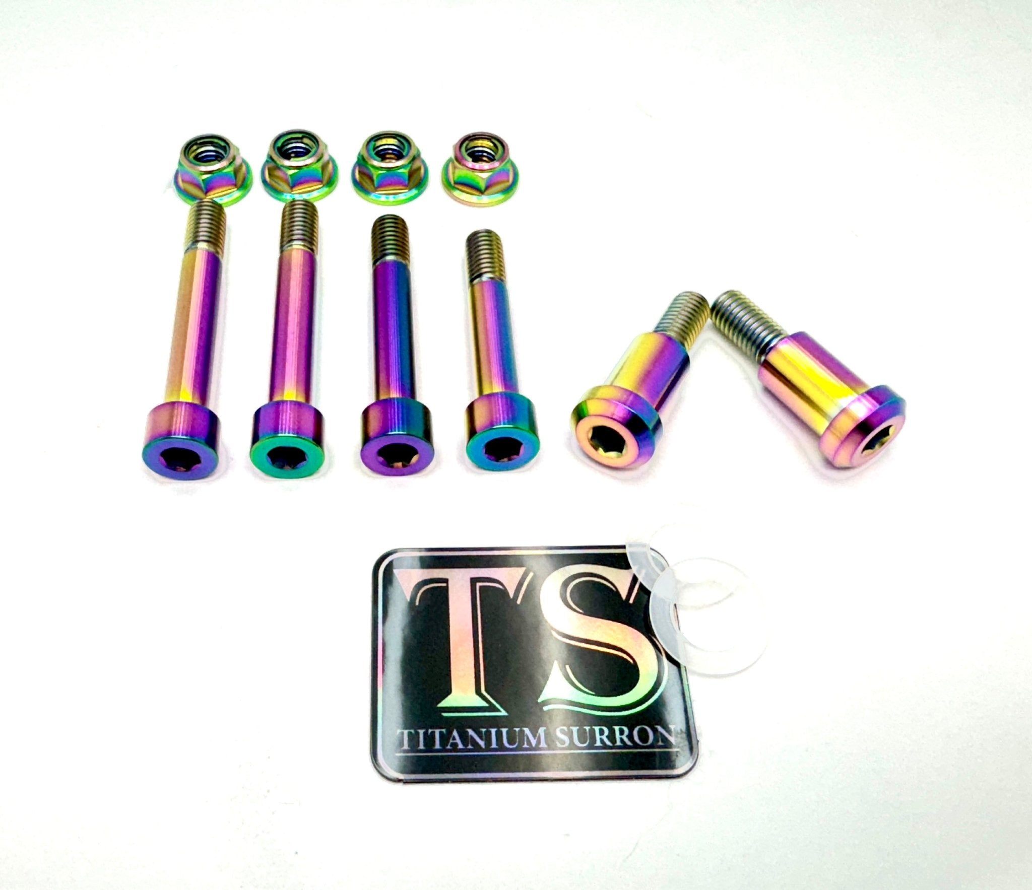 Rear Suspension/ Linkage Bolt Kit for Surron LBX & Segway – Titanium Surron