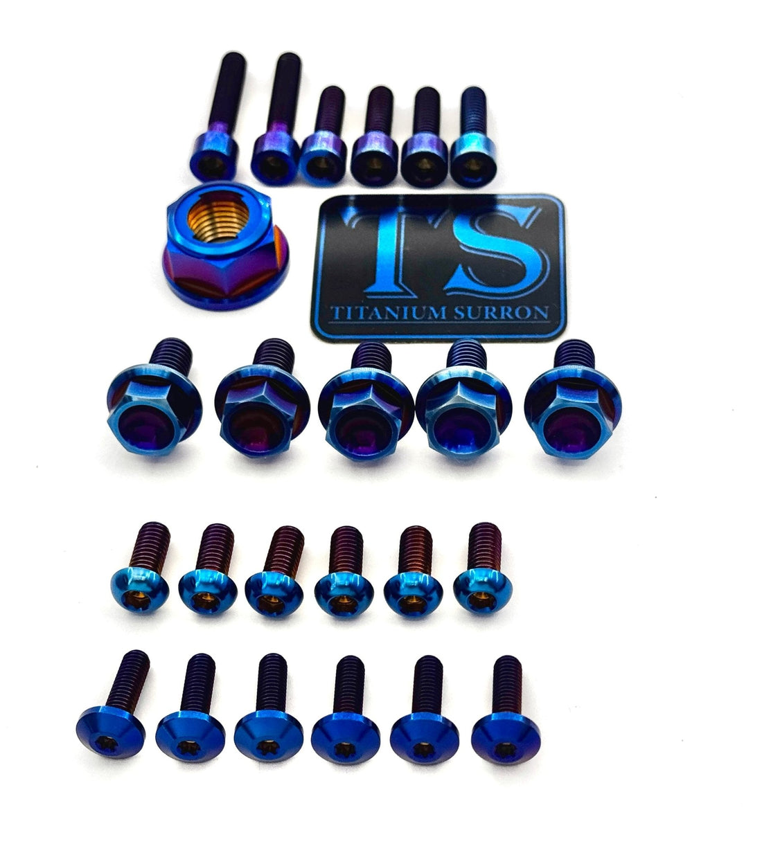 Front and Rear Wheel Titanium Bolt Kit for Surron, Talaria, E-moto ...