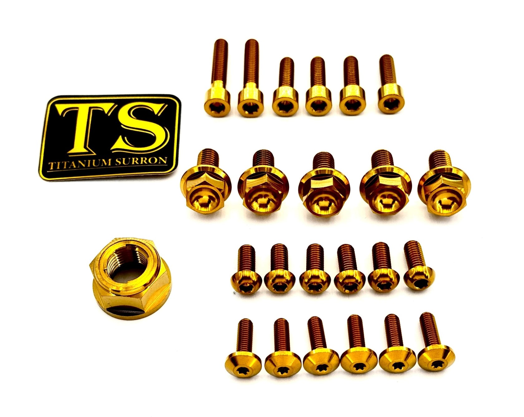 Front and Rear Wheel Titanium Bolt Kit for Surron, Talaria, E-moto ...